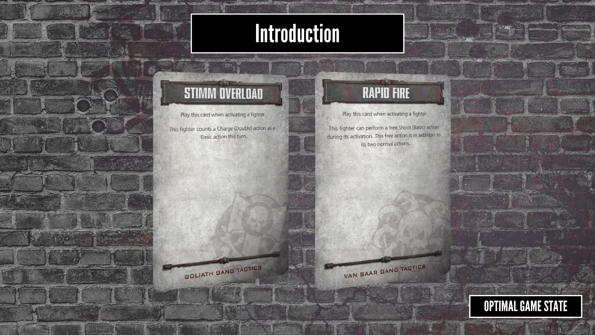 Necromunda – Tactic Cards - Optimal Game State
